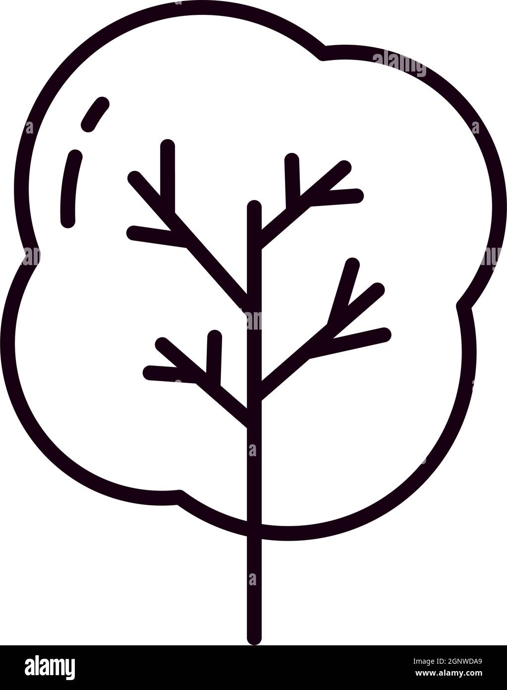 tree shape icon on white background Stock Vector Image & Art - Alamy