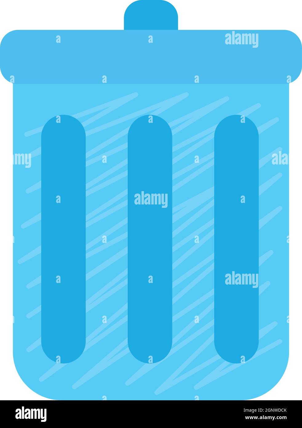 trash can on white background Stock Vector Image & Art - Alamy