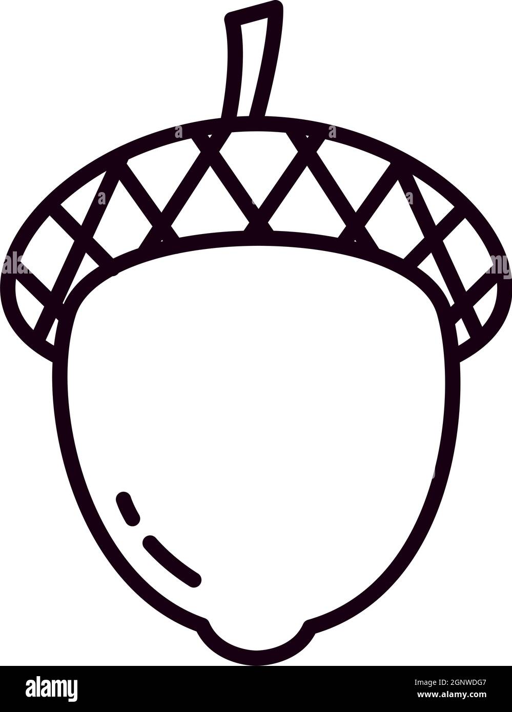Acorn icon black hi-res stock photography and images - Alamy
