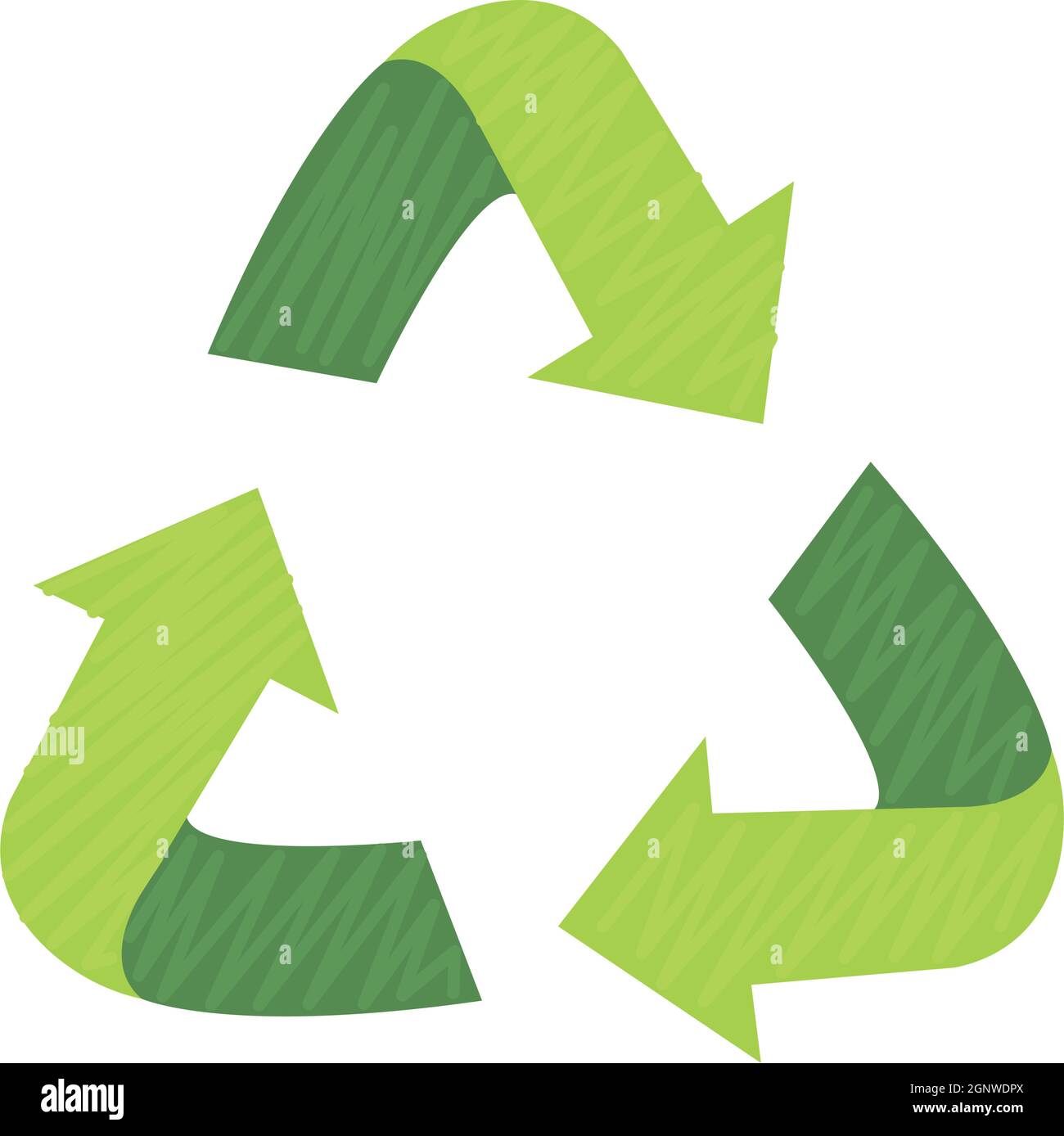 green recycle symbol on white background Stock Vector Image & Art - Alamy