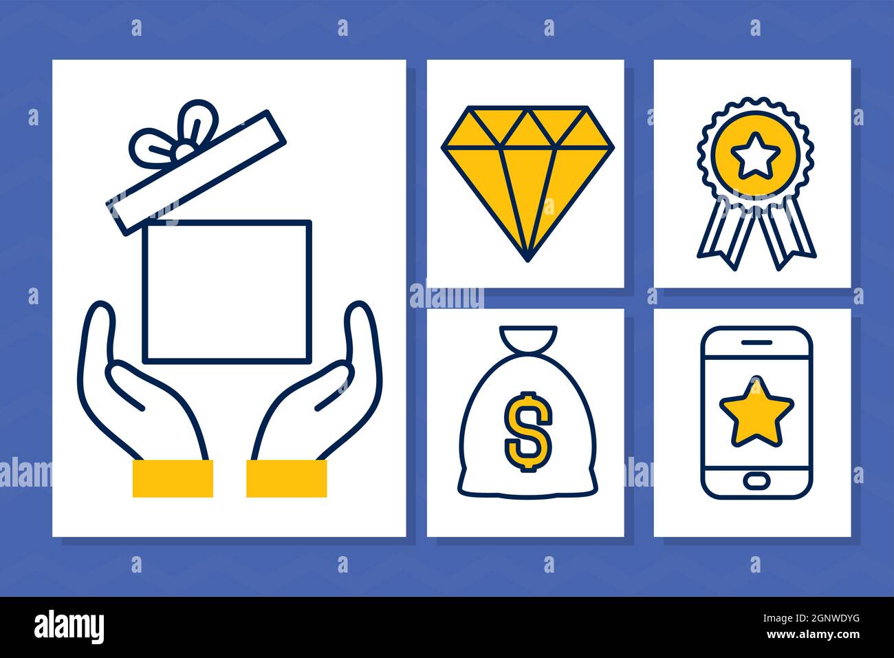 icon set of loyalty program Stock Vector Image & Art - Alamy