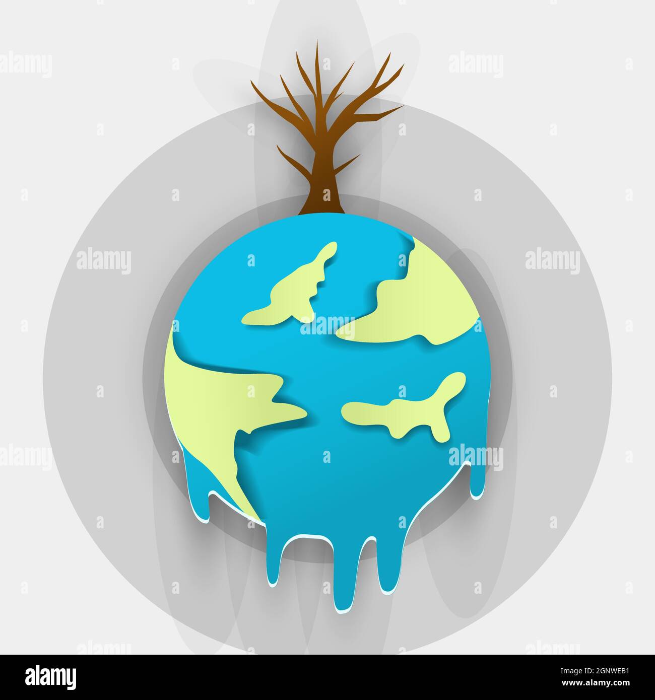 Climate change art Stock Vector Images - Alamy