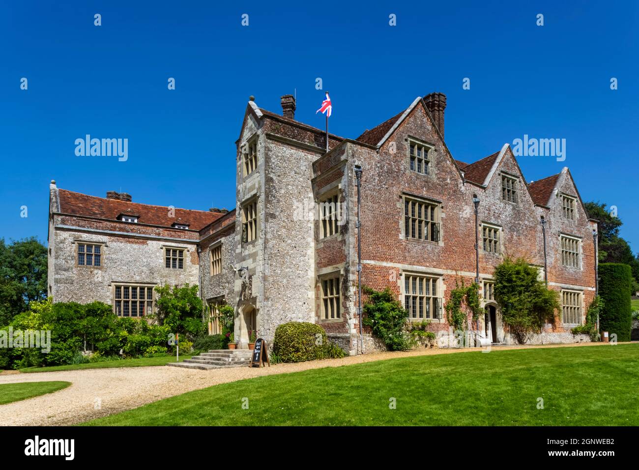 England, Hampshire, Alton, Chawton, Chawton House Stock Photo - Alamy