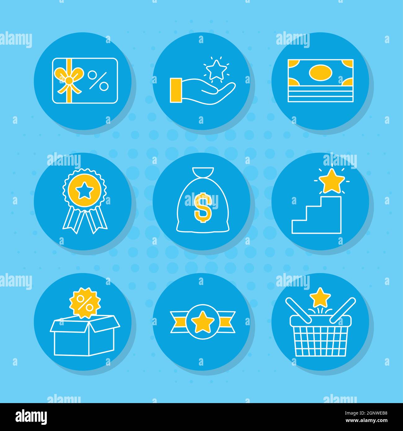 loyalty program icon collection design Stock Vector Image & Art - Alamy