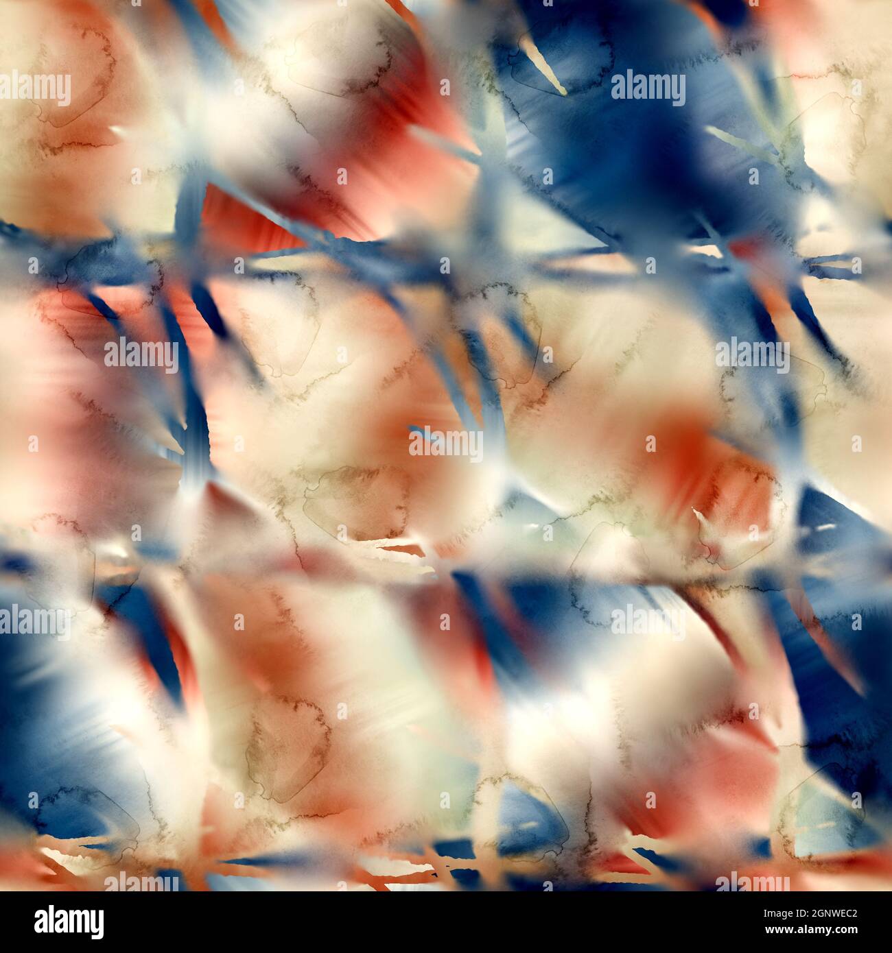 Seamless watercolor wash painting pattern swatch for surface print ...