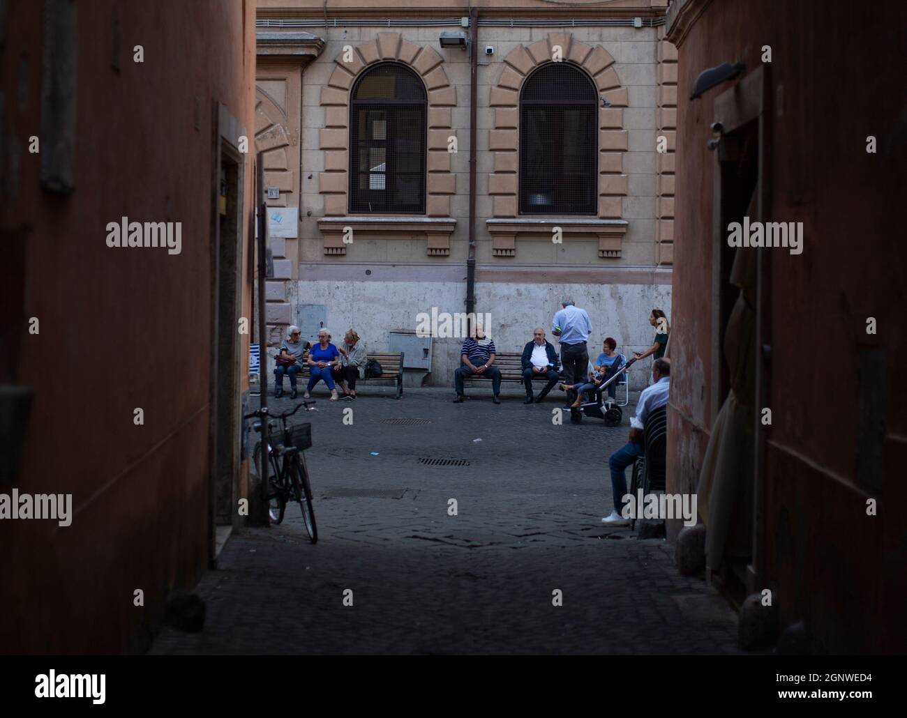 Rome, the Ghetto in Portico di Ottavia Stock Photo - Alamy