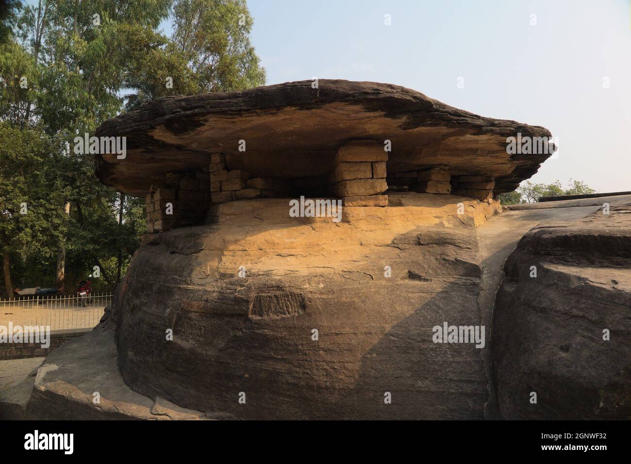 Udayagiri Cave 8 'Tawa', excavated into a hemispherical dome-shaped ...