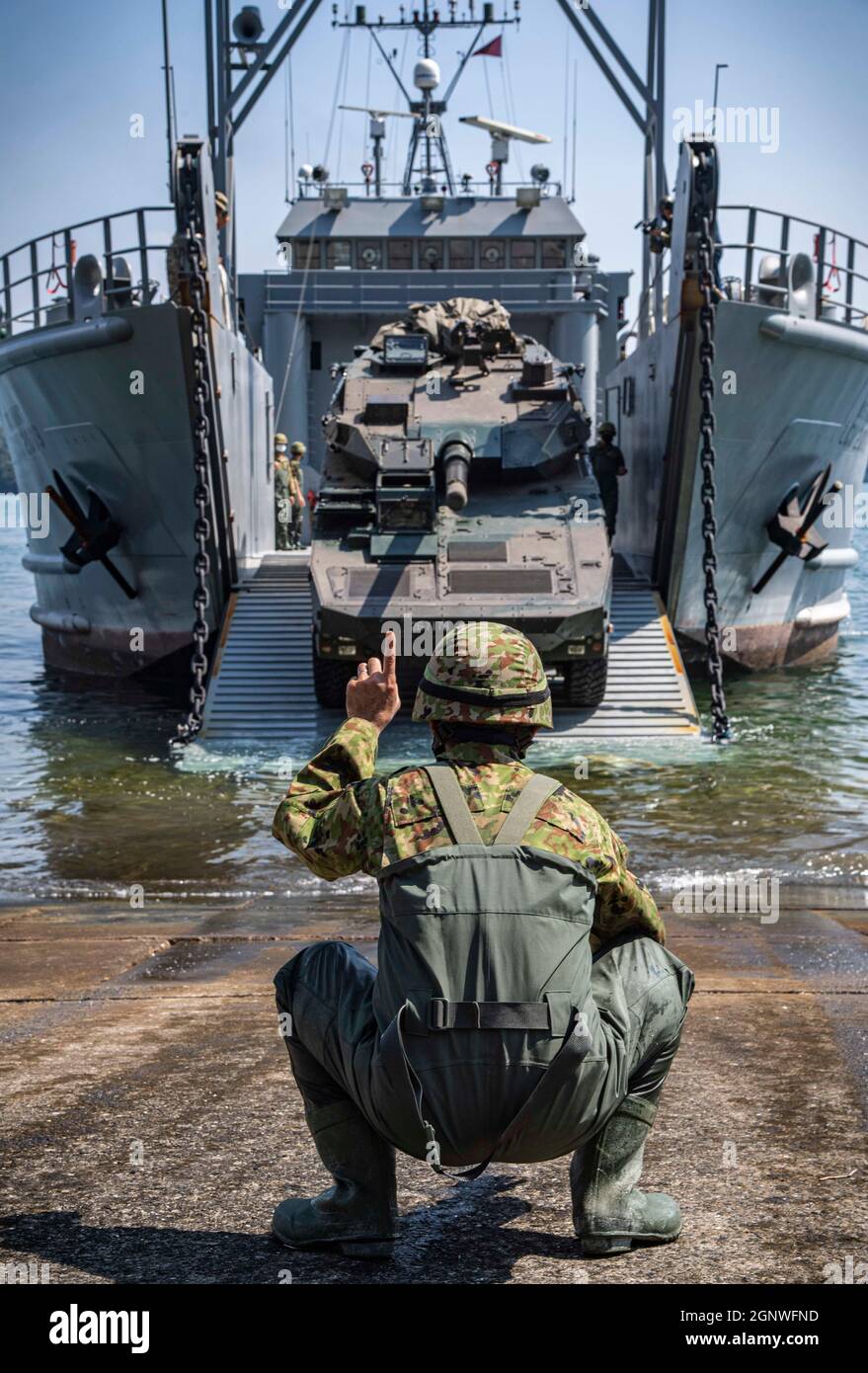 Japan Ground Self-Defense Force (JGSDF) 1st Lt. Takafumi Tajima ...