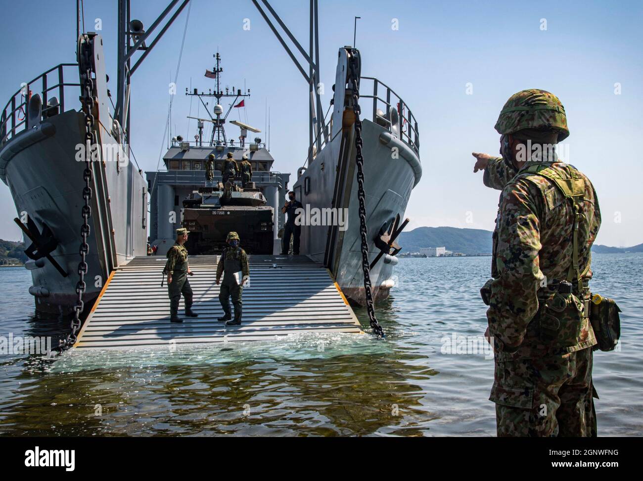 Japan Ground Self-Defense Force (JGSDF) service members, assigned to ...