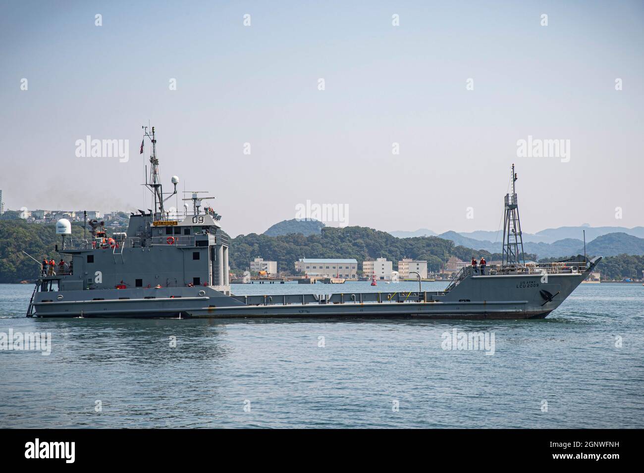 U.S. Army Landing Craft, Utility (LCU) 2009, assigned to U.S. Army ...