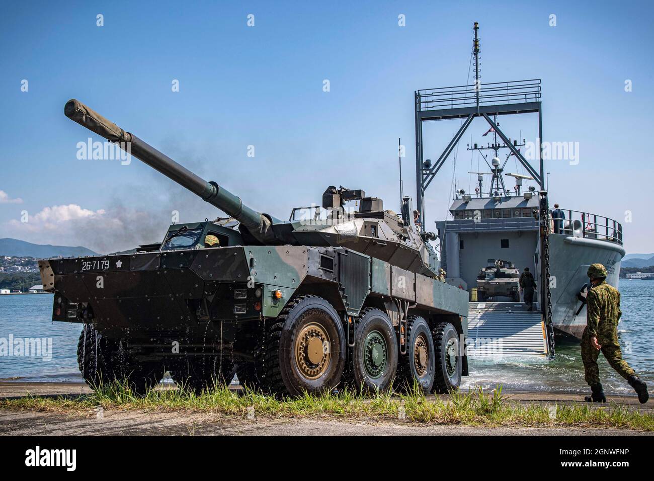 Japan Ground Self-Defense Force (JGSDF) service members, assigned to ...