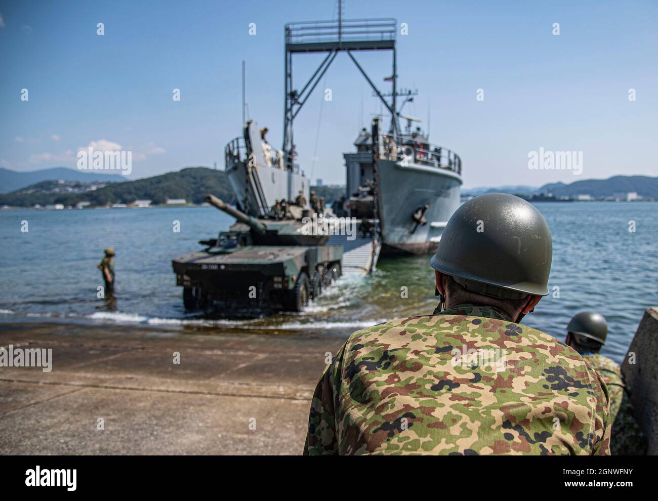 Japan Ground Self-Defense Force (JGSDF) service members, assigned to ...
