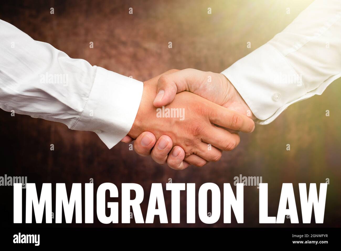 Sign displaying Immigration Law. Business showcase Emigration of a ...