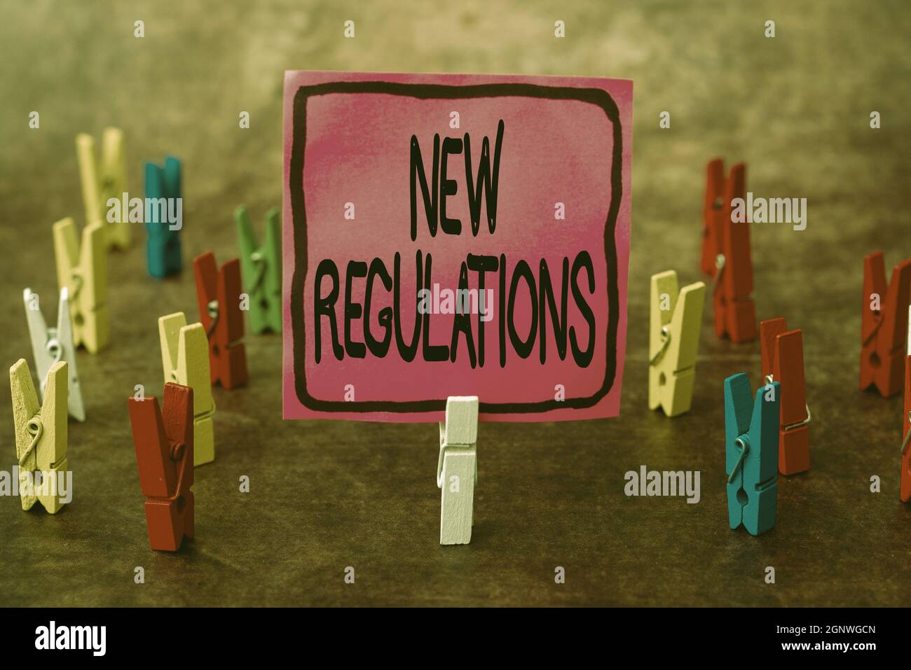 Sign displaying New Regulations. Business approach Regulation ...