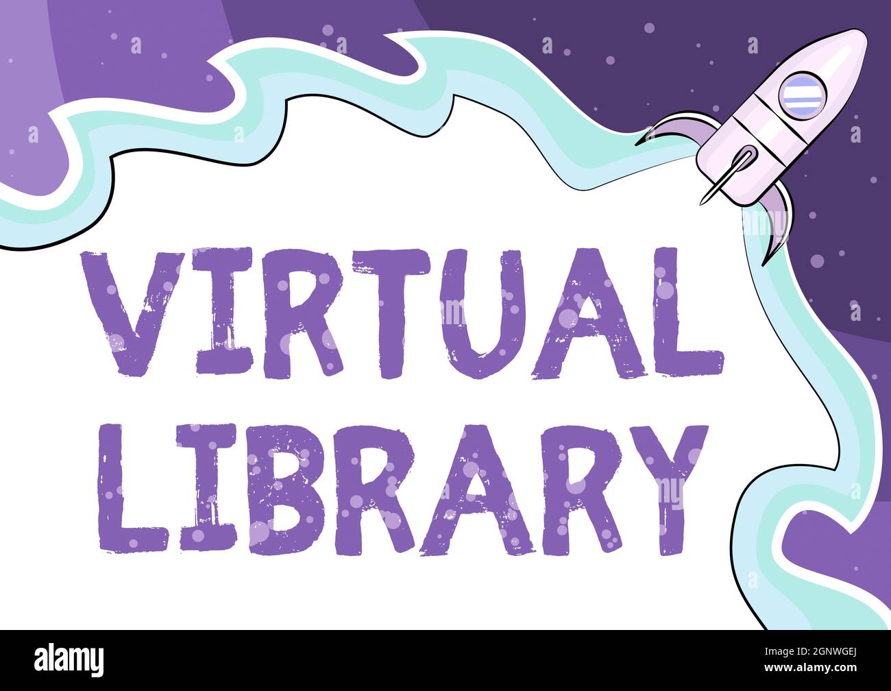 Conceptual display Virtual Library. Business idea collection of ...