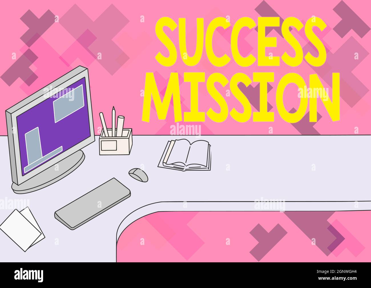 Inspiration showing sign Success Mission. Word Written on getting job ...