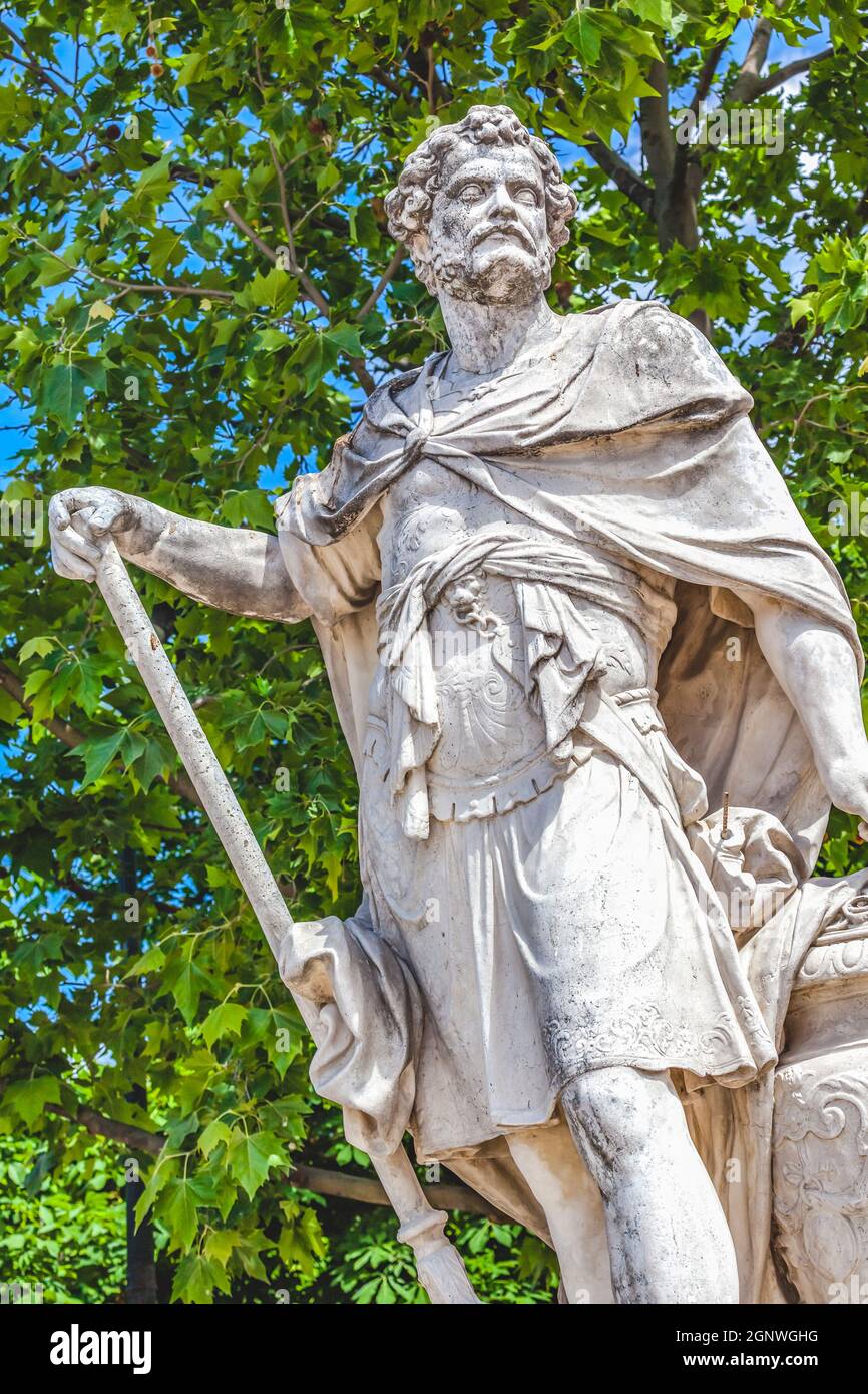 Hannibal Statue Tuileries Garden Paris France. Statue by Sebastian ...