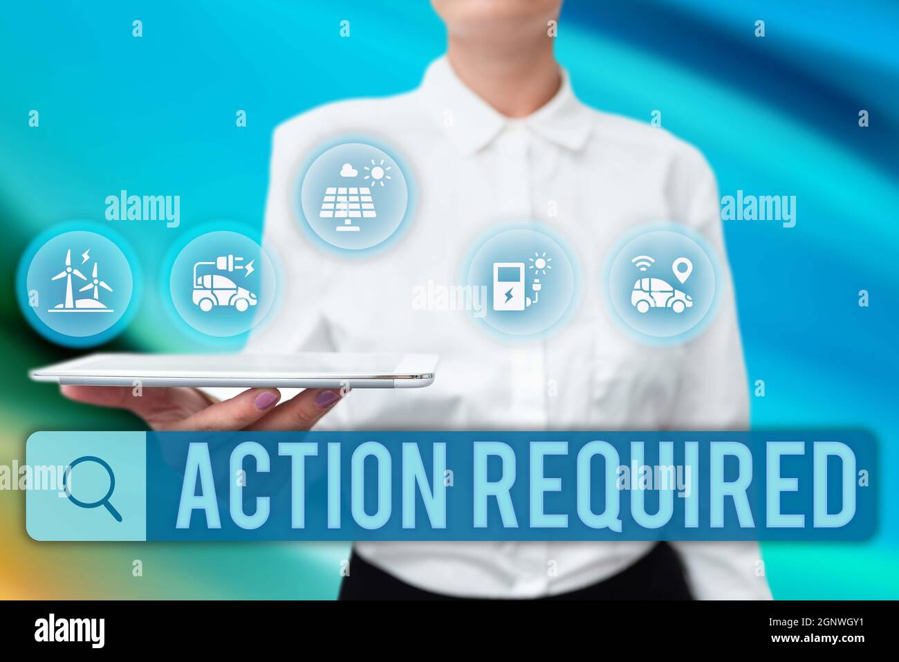 Hand writing sign Action Required. Conceptual photo Regard an action ...