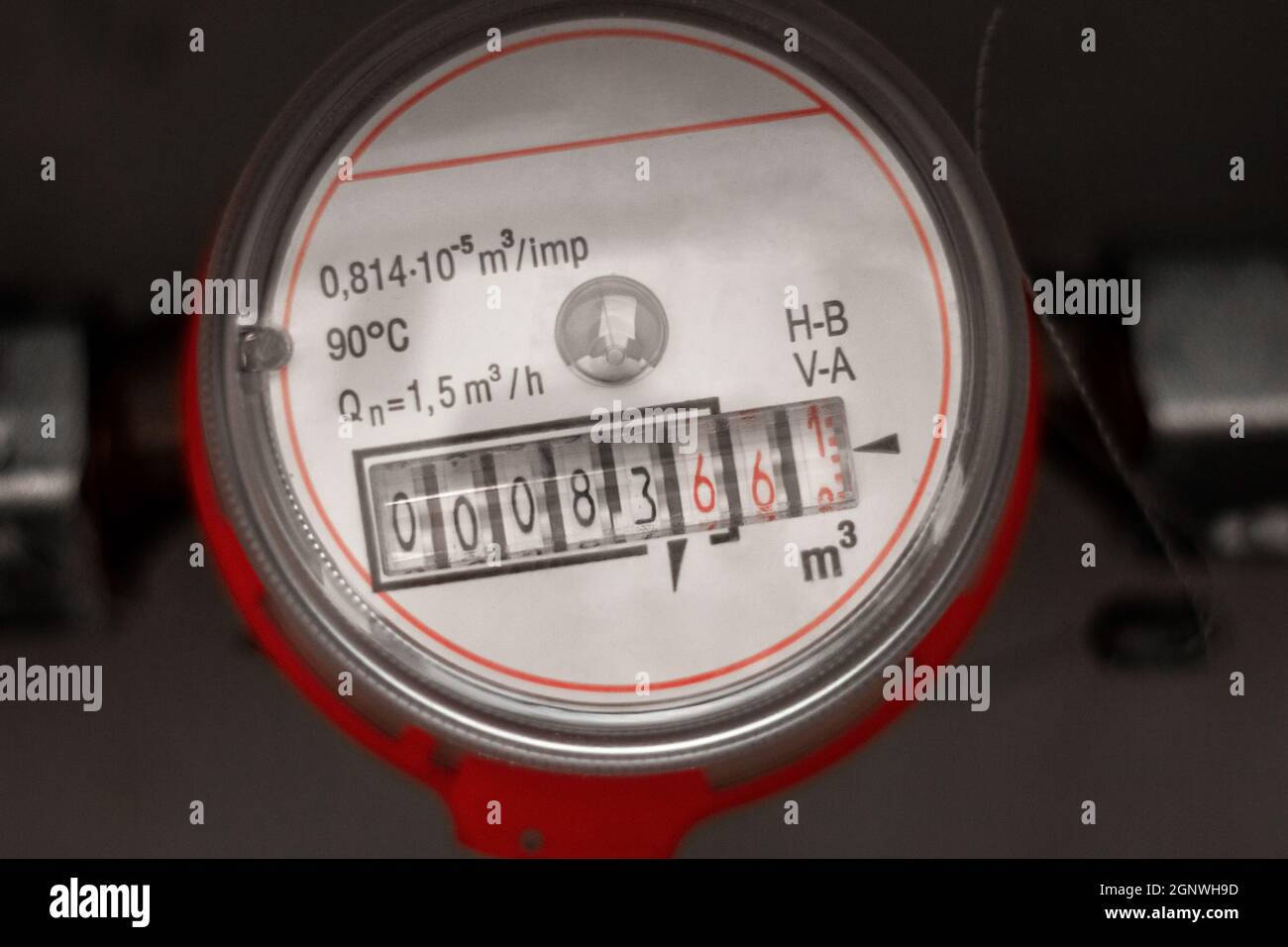 water meter close up Stock Photo - Alamy