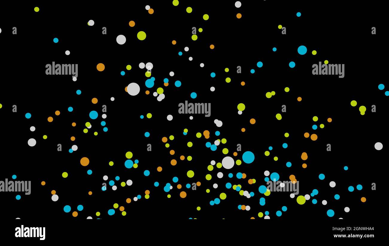 Black background with colorful small circles for wallpapers Stock Photo ...