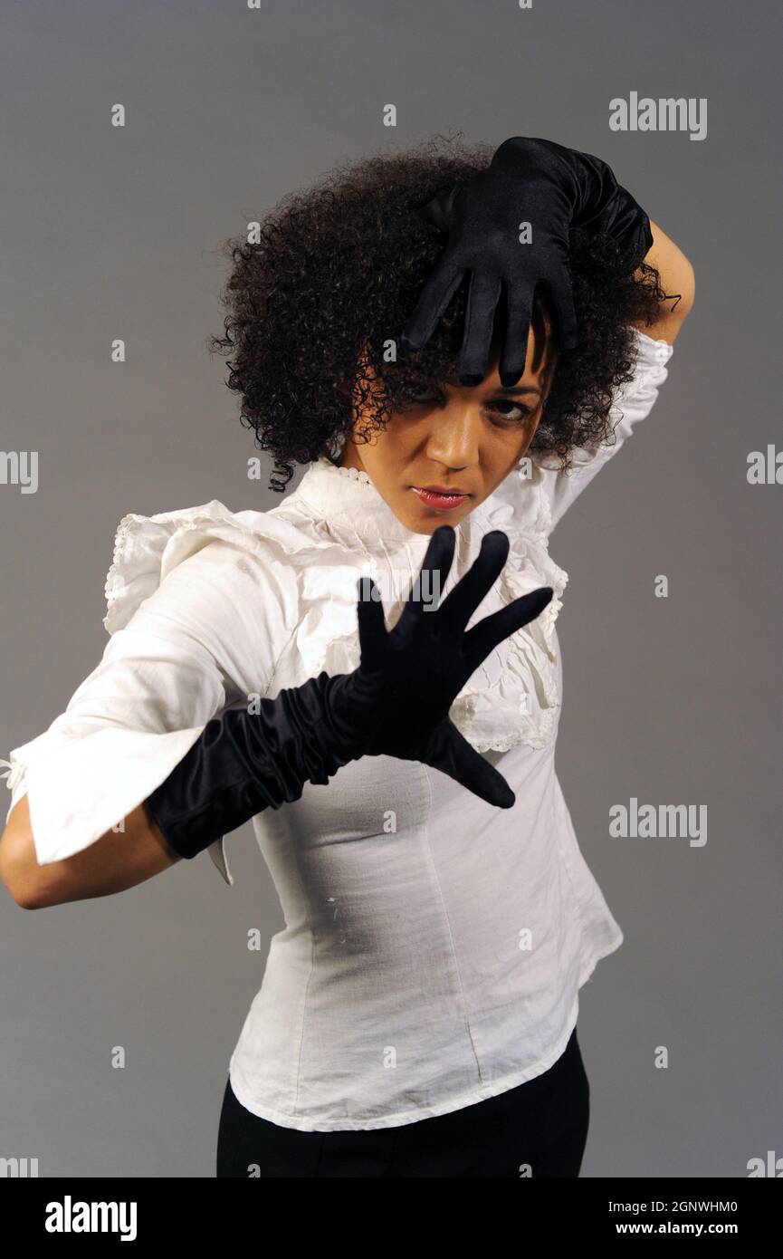 An Liz, a french Blues singer in Paris. Paris, France. 2012 Photo by ...