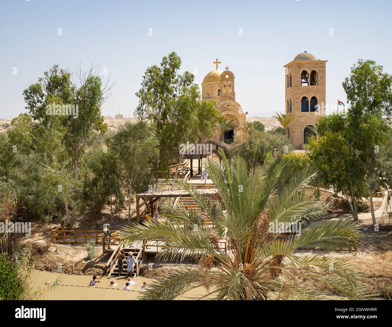 Bethany, Jordan - September 26th, 2021: A baptismal site on the Jordan ...