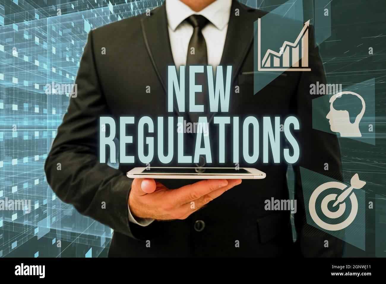 Conceptual caption New Regulations. Word Written on Regulation ...
