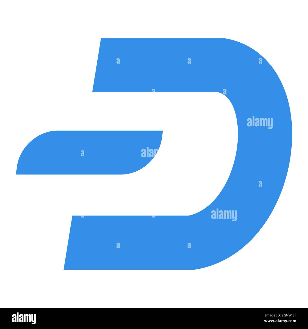 Dash token symbol of the DeFi project cryptocurrency logo ...