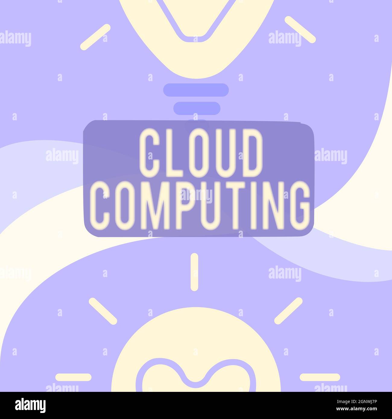 Text Showing Inspiration Cloud Computing Business Approach Use A Network Of Remote Servers