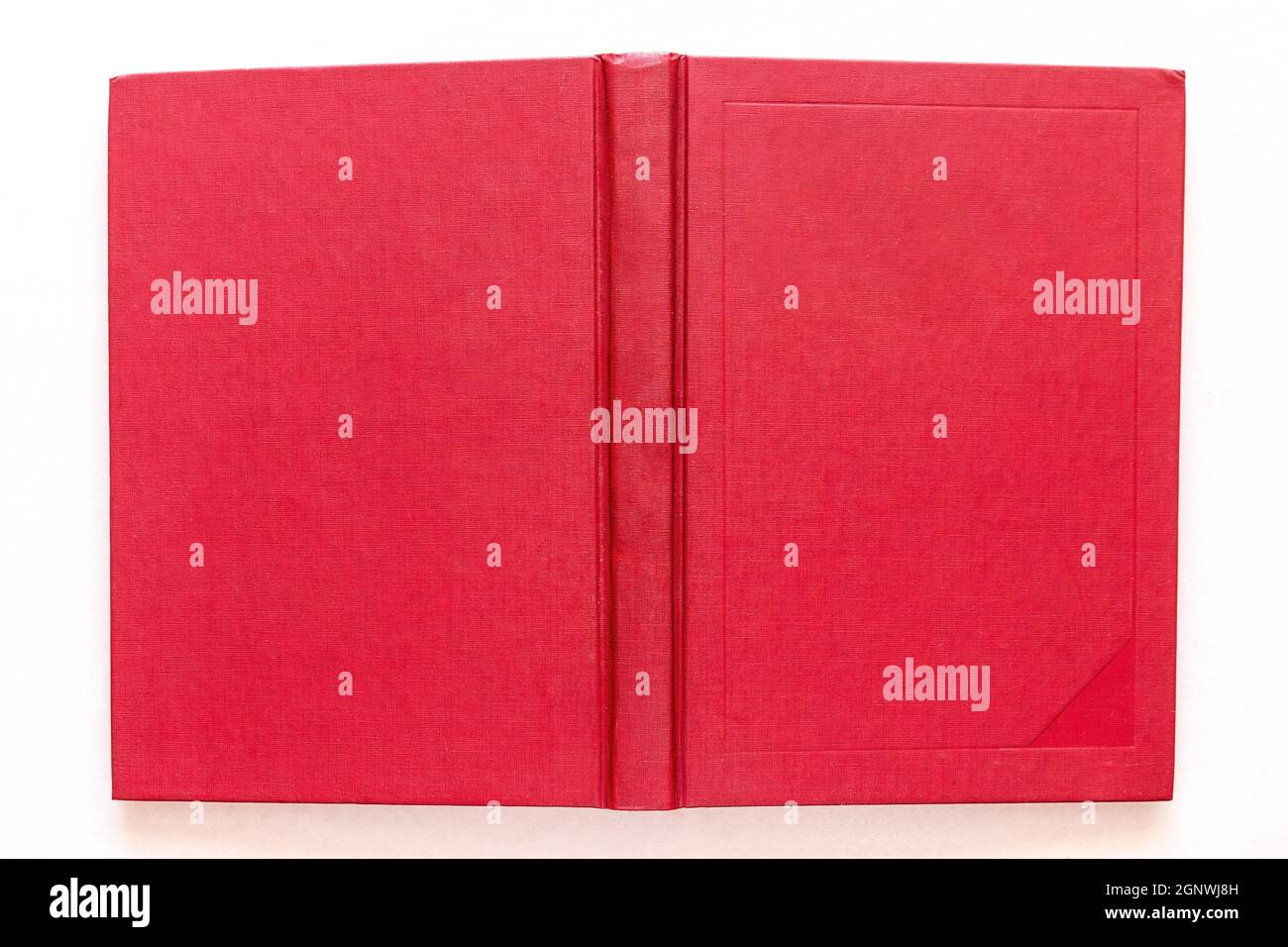red book cover isolated on white background closeup template Stock ...