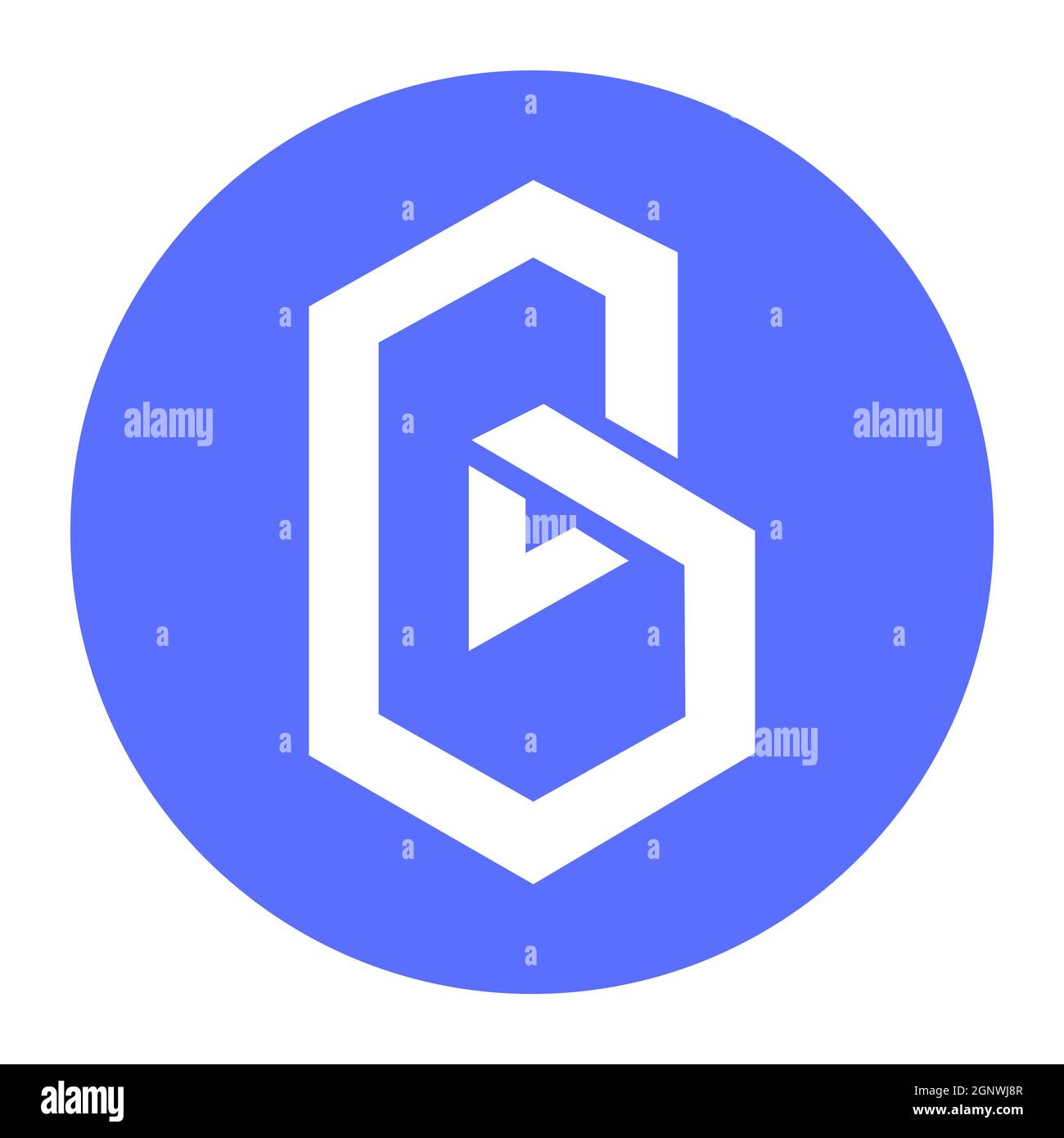 Band Protocol BAND token symbol cryptocurrency logo, coin icon isolated ...