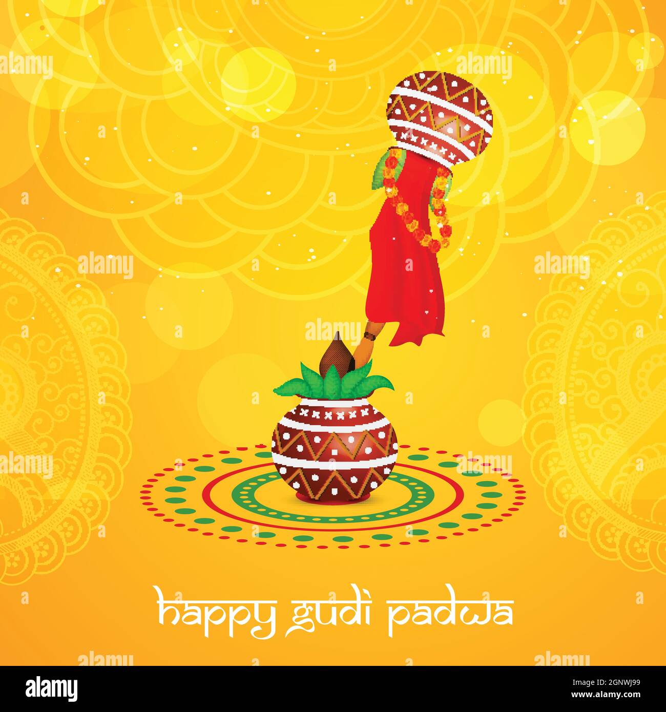 Maharashtra gudi padwa Stock Vector Images - Alamy