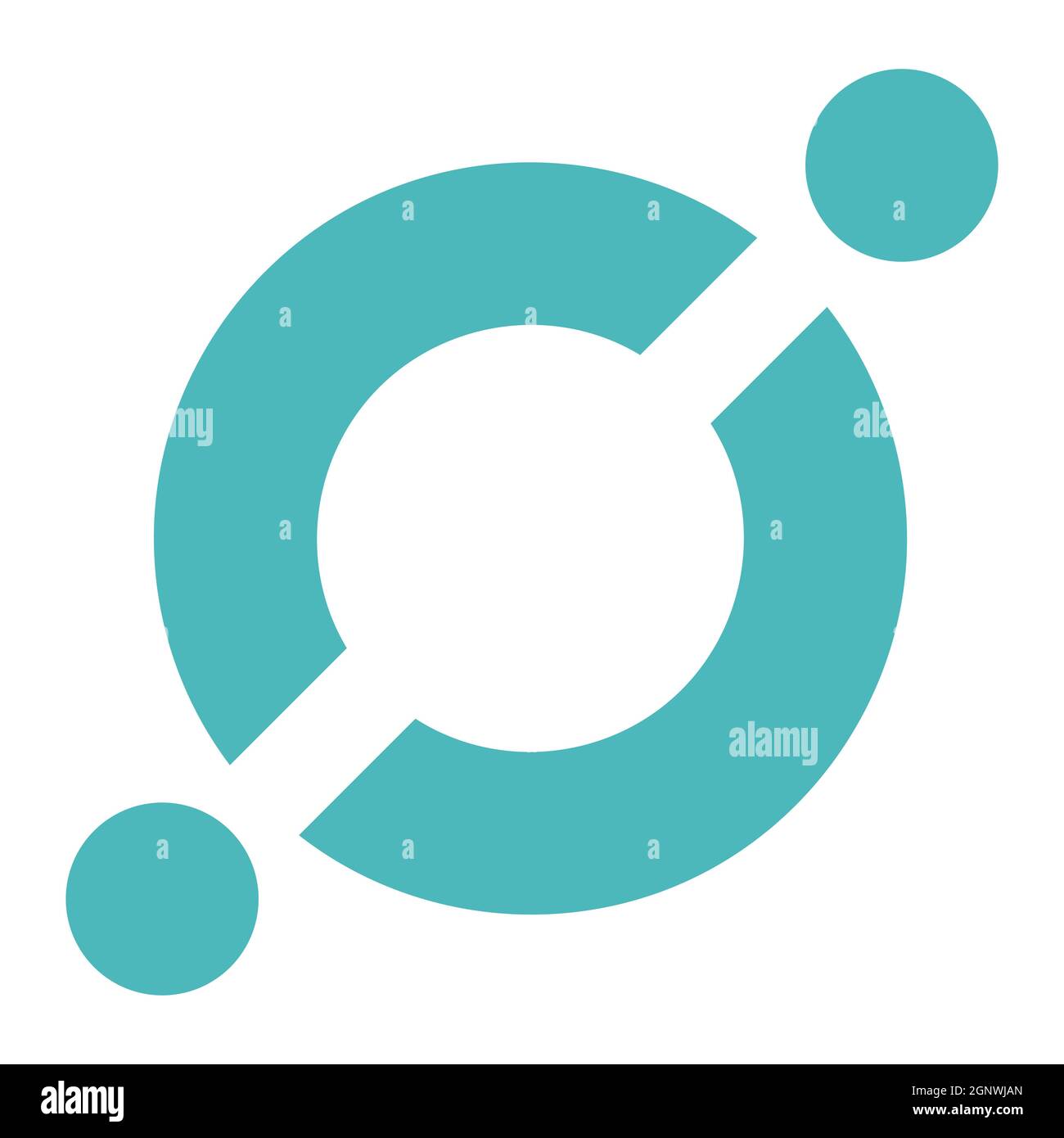 Icon ICX token symbol of the DeFi project cryptocurrency logo ...