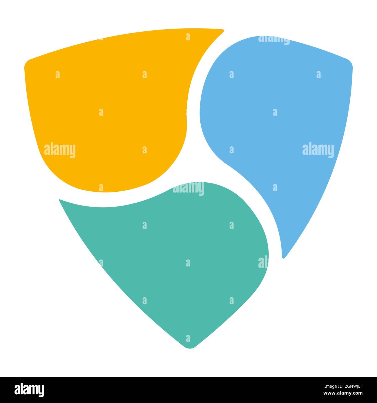 Nem XEM token symbol of the DeFi project cryptocurrency logo ...