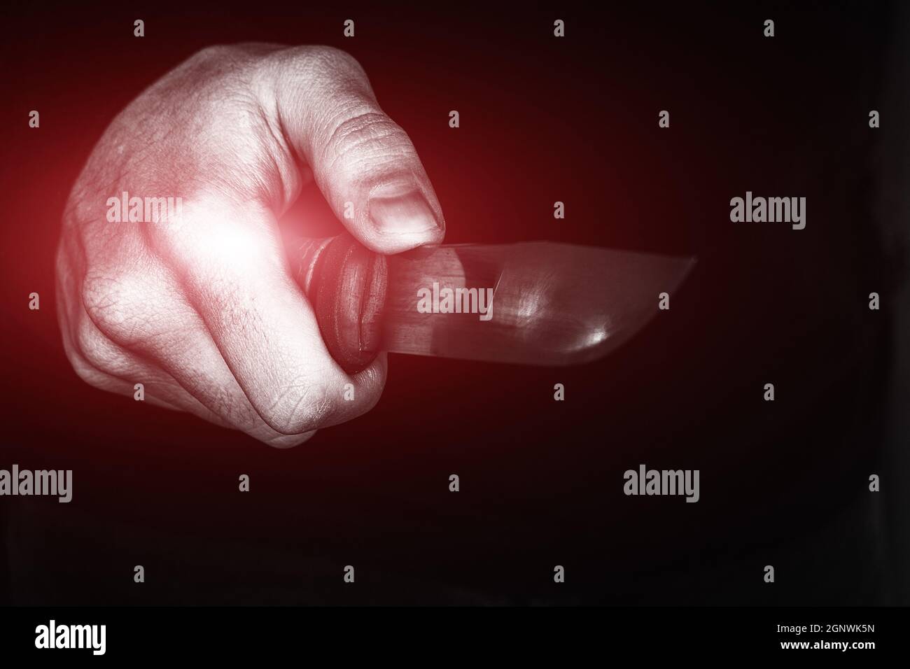 hand with a knife close up concept theft, murder, crime Stock Photo - Alamy