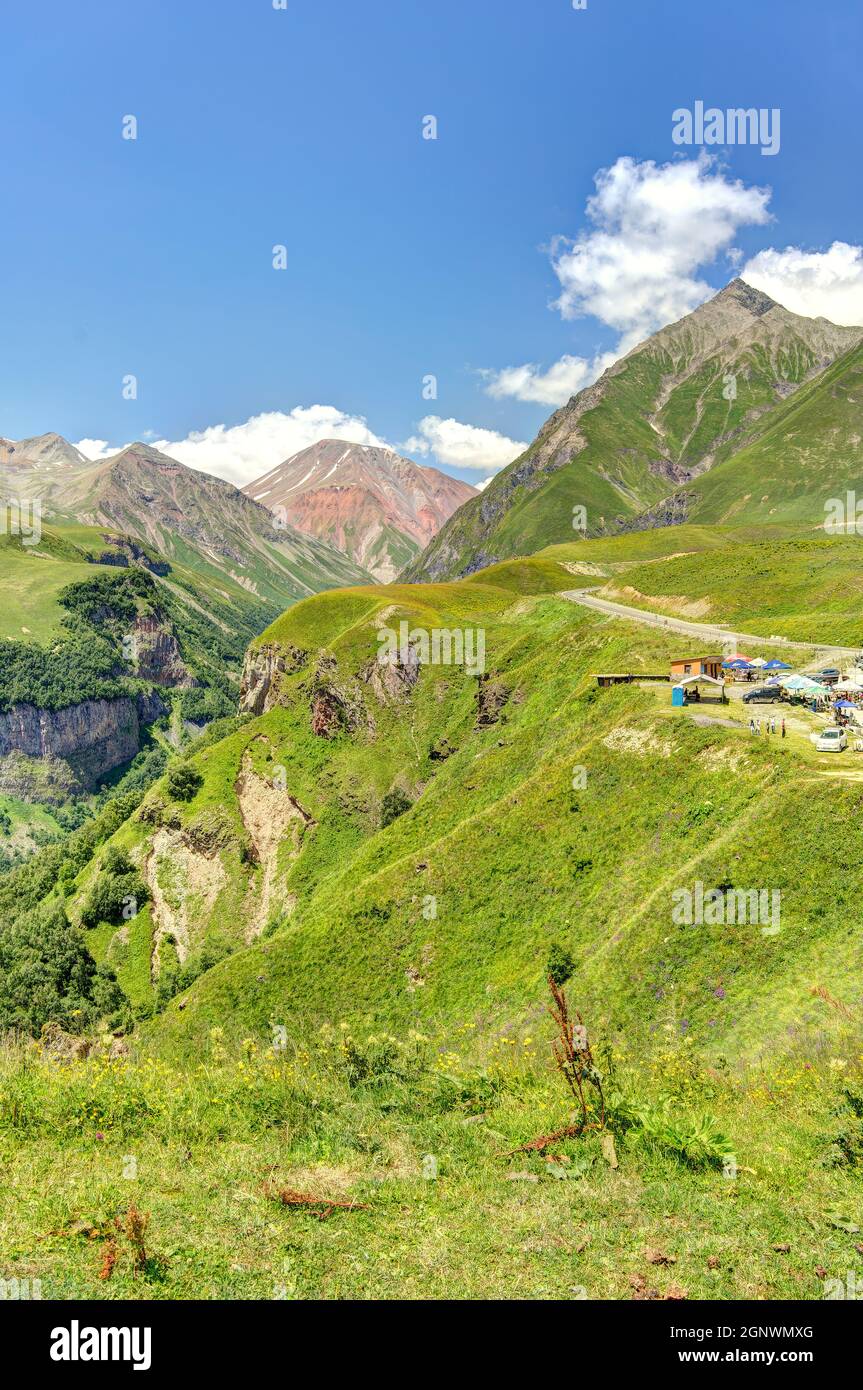 Gudauri Viewpoint, Georgia Stock Photo - Alamy