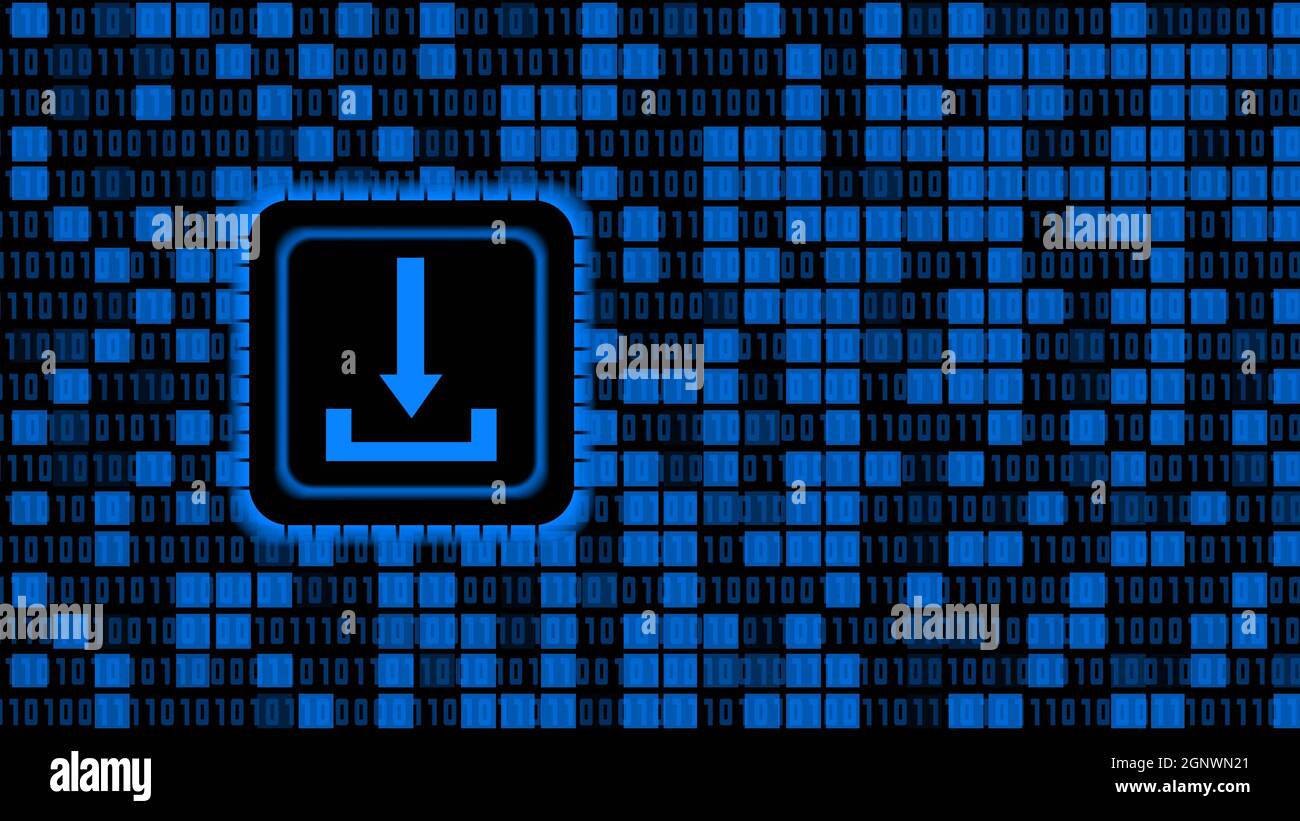 Circle binary code icon hi-res stock photography and images - Alamy