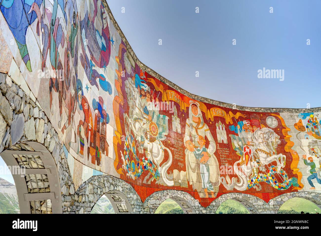 Gudauri Viewpoint, Georgia Stock Photo - Alamy