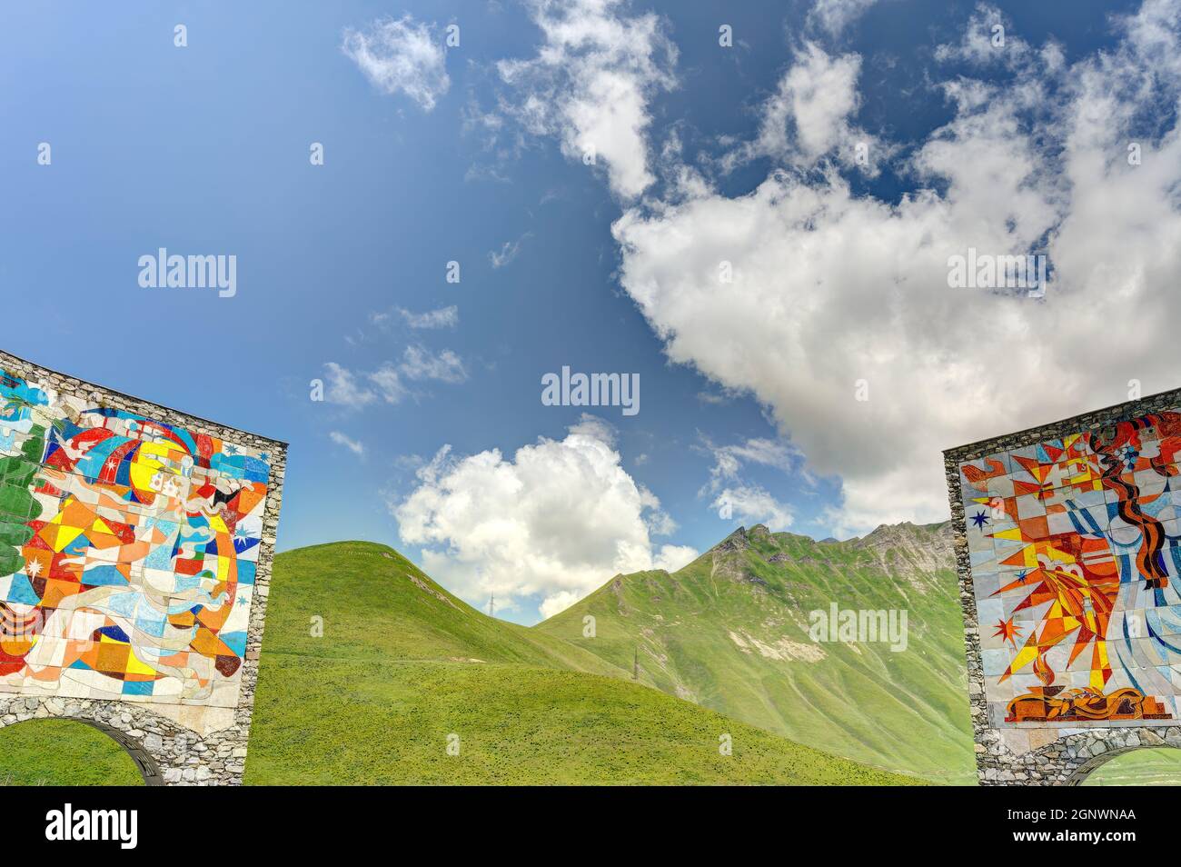 Gudauri Viewpoint, Georgia Stock Photo - Alamy