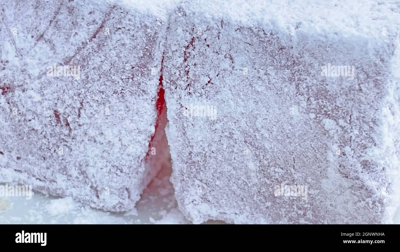 delicious and ready to eat Turkish delight Stock Photo - Alamy