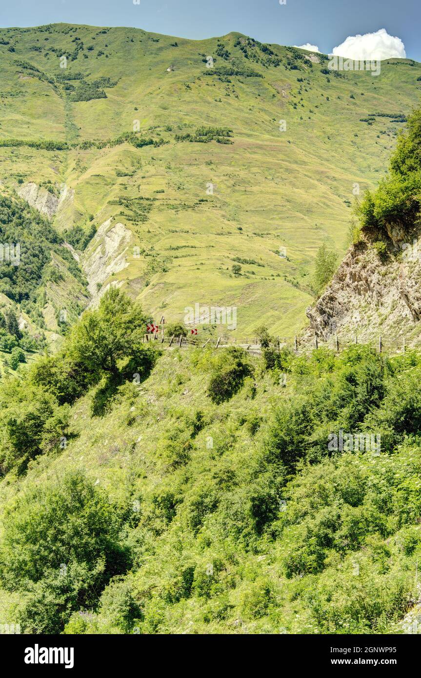 Mountain formations near the Georgian Military Highway Stock Photo - Alamy
