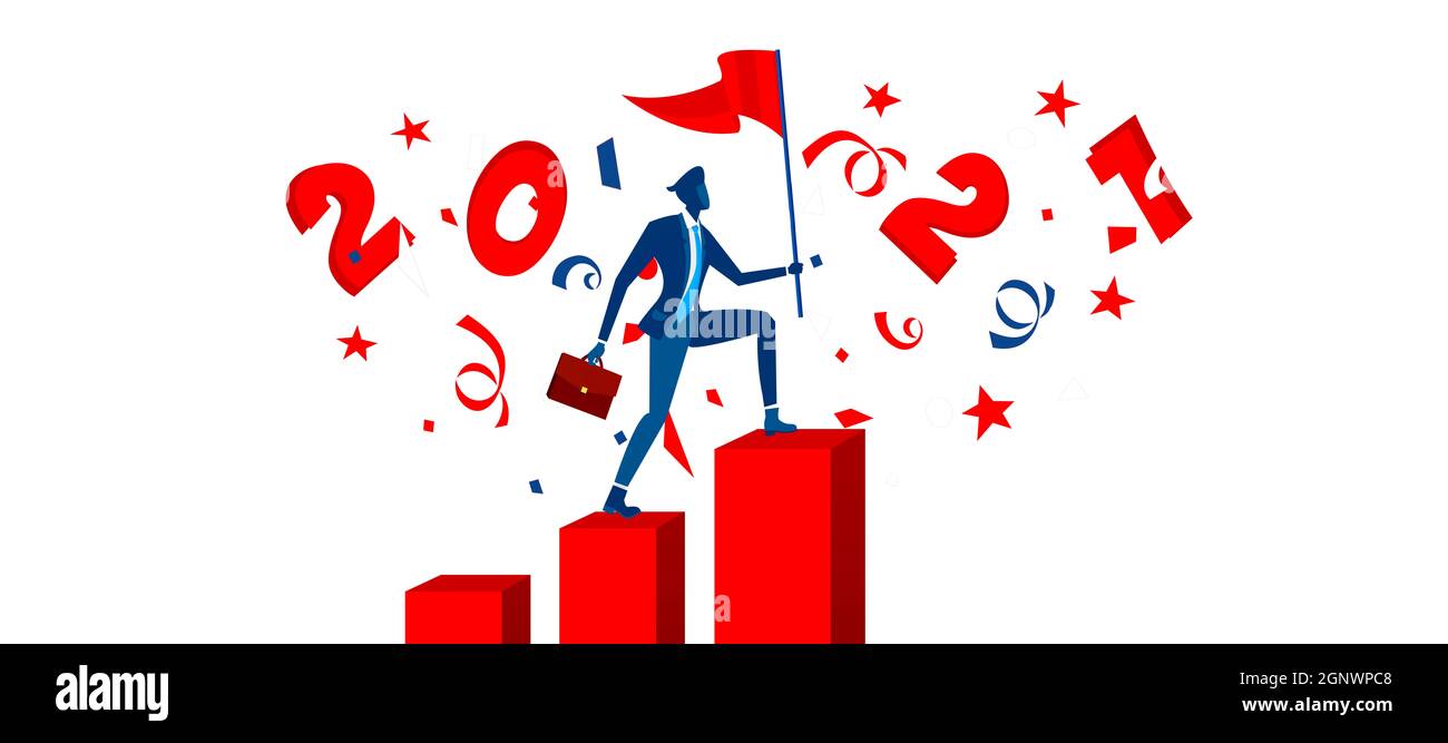 Creative design concept for the year 2021. 3D illustration Stock Photo ...