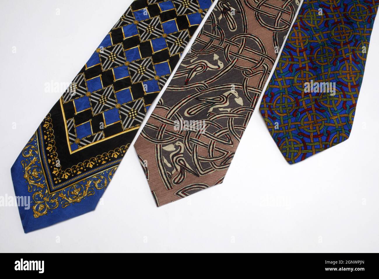 Selection of different colored ties Stock Photo - Alamy