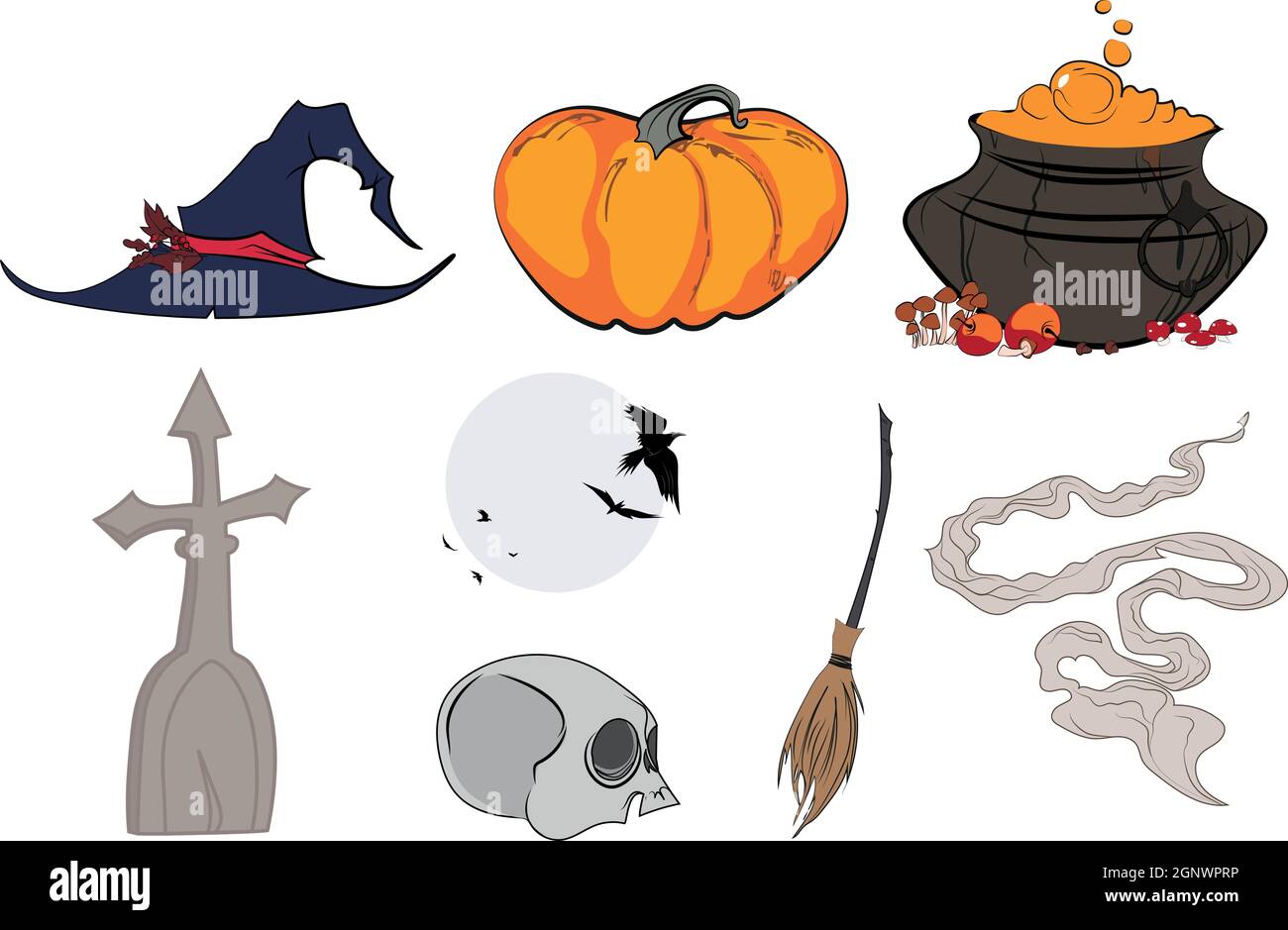 Ghost on background bats Cut Out Stock Images & Pictures - Alamy