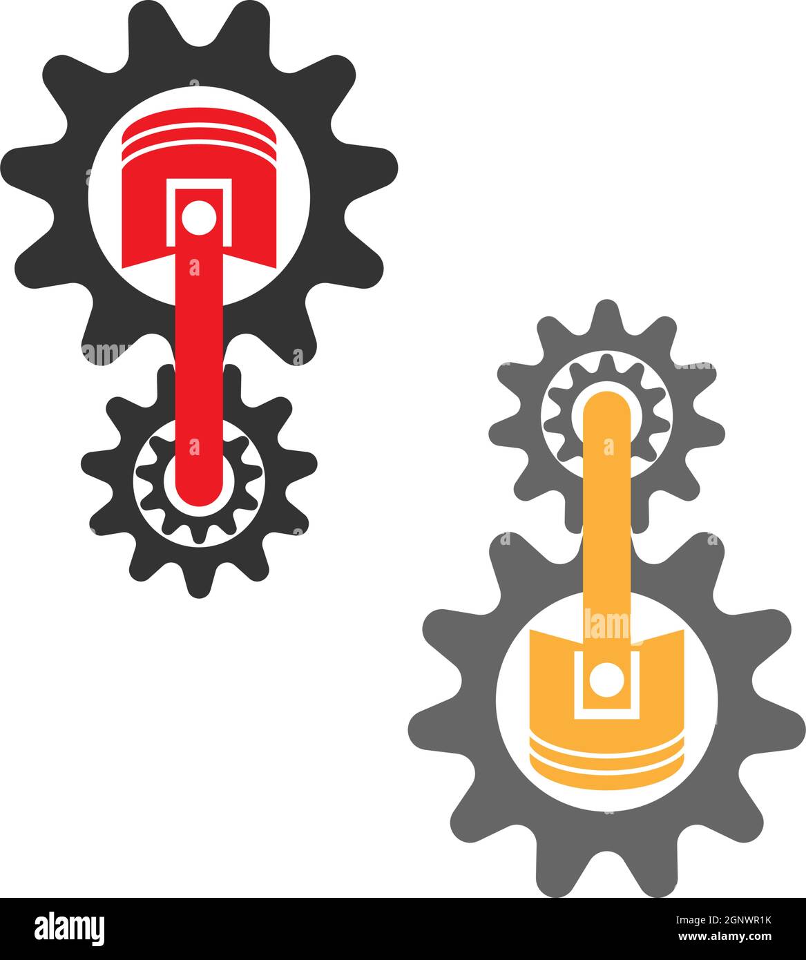 Gear Logo Template vector icon illustration Stock Vector Image & Art ...