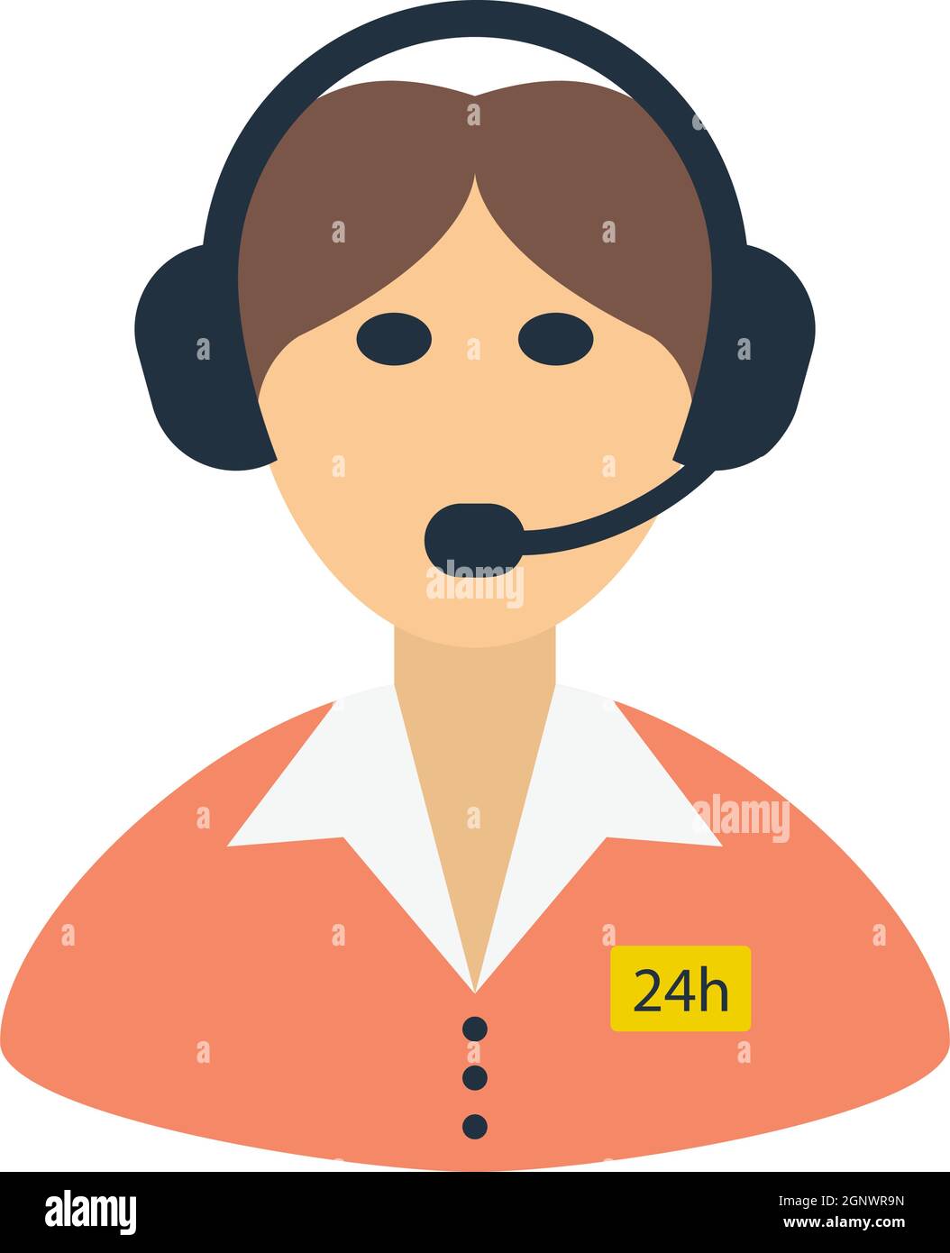 Telephone operator Stock Vector Images - Alamy