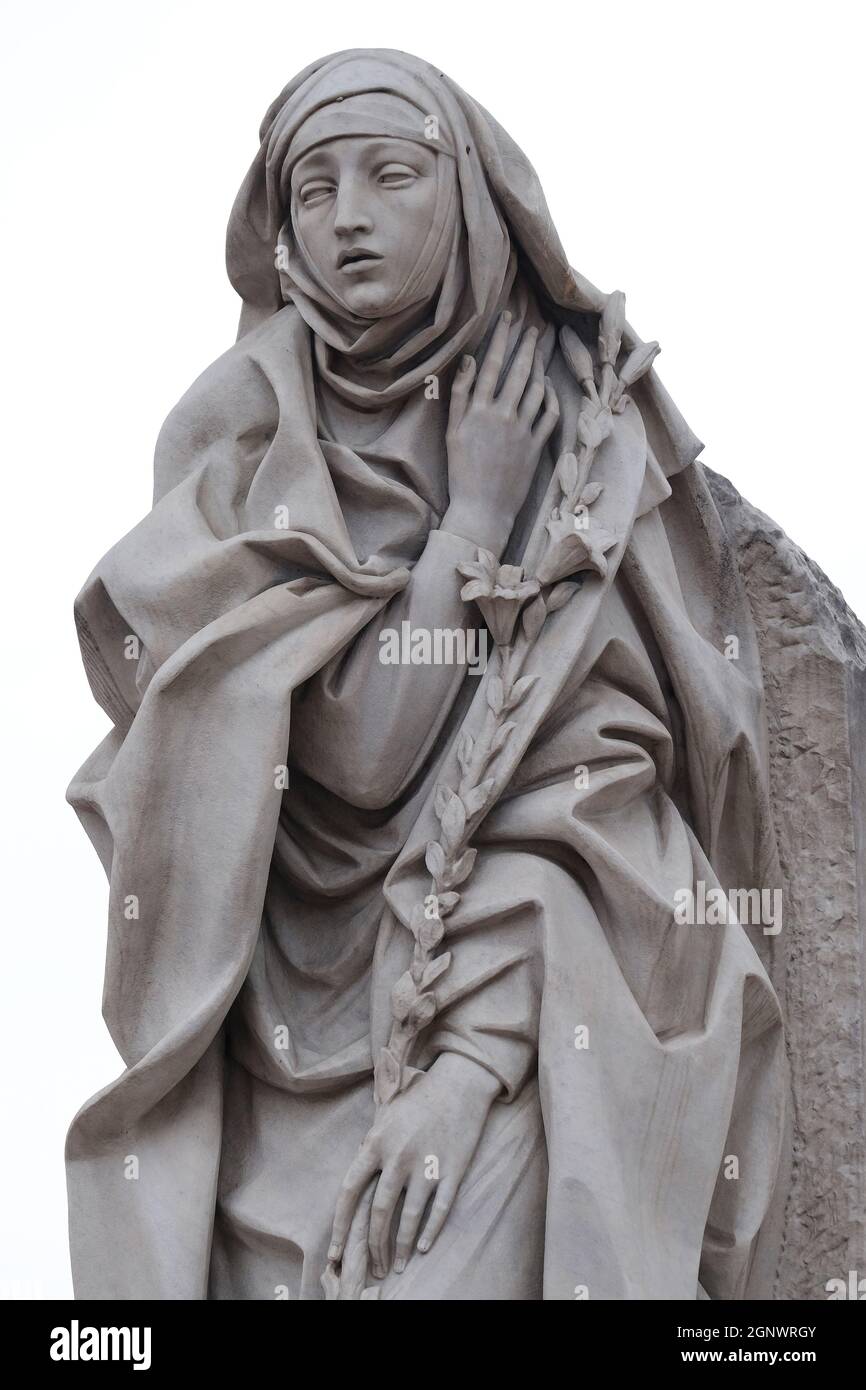 St Catherine Of Siena Statue Rome St. Catherine Of Siena's Severed