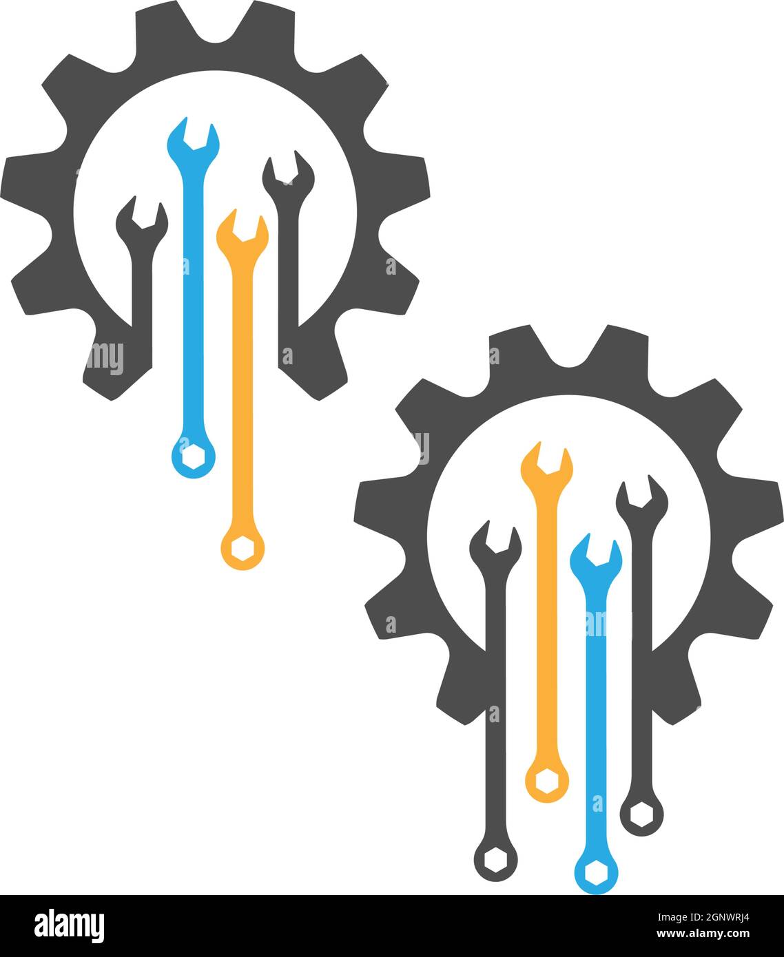 Gear Logo Template vector icon illustration Stock Vector Image & Art ...