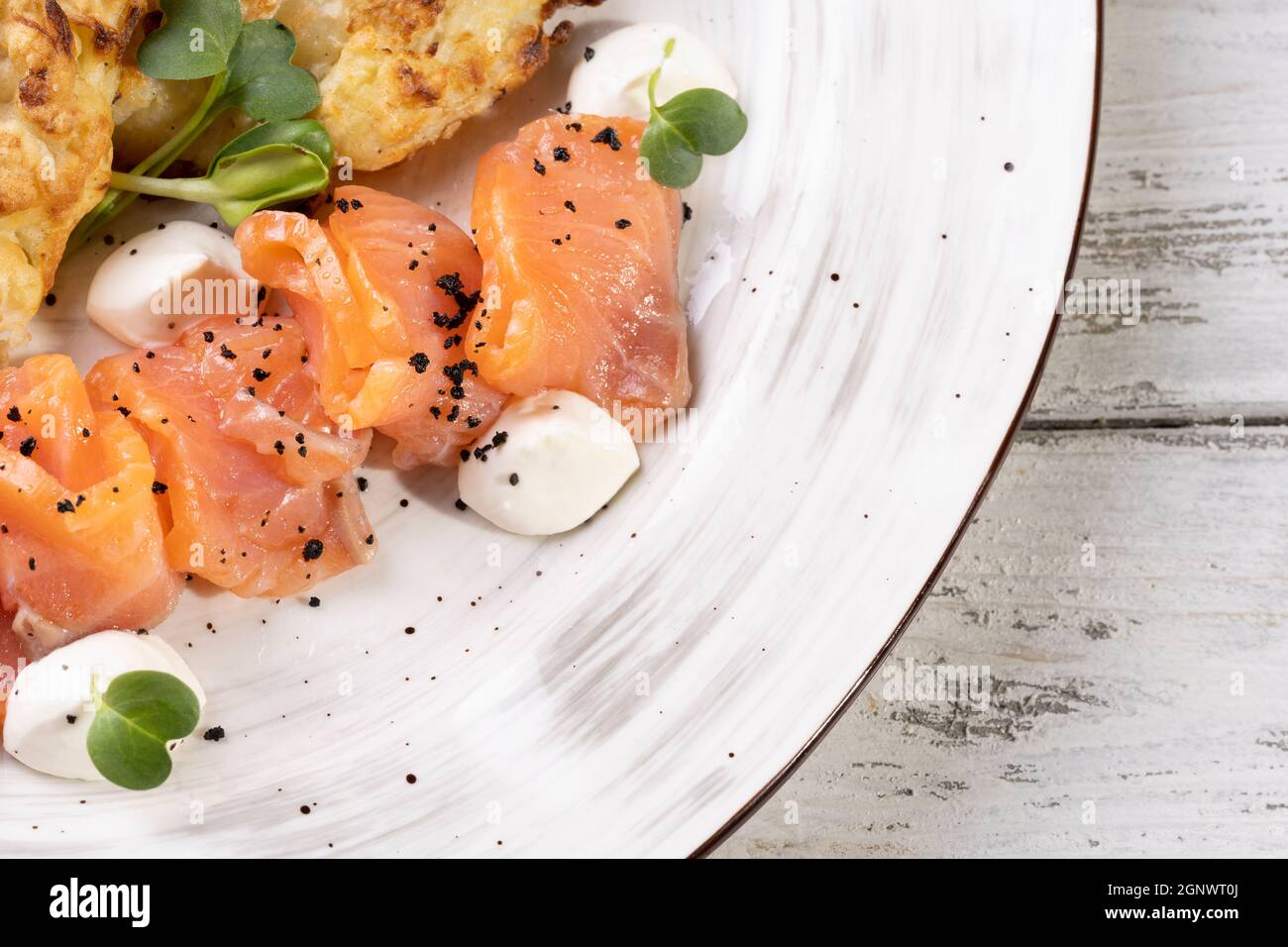 Piece smoked trout macro hi-res stock photography and images - Alamy