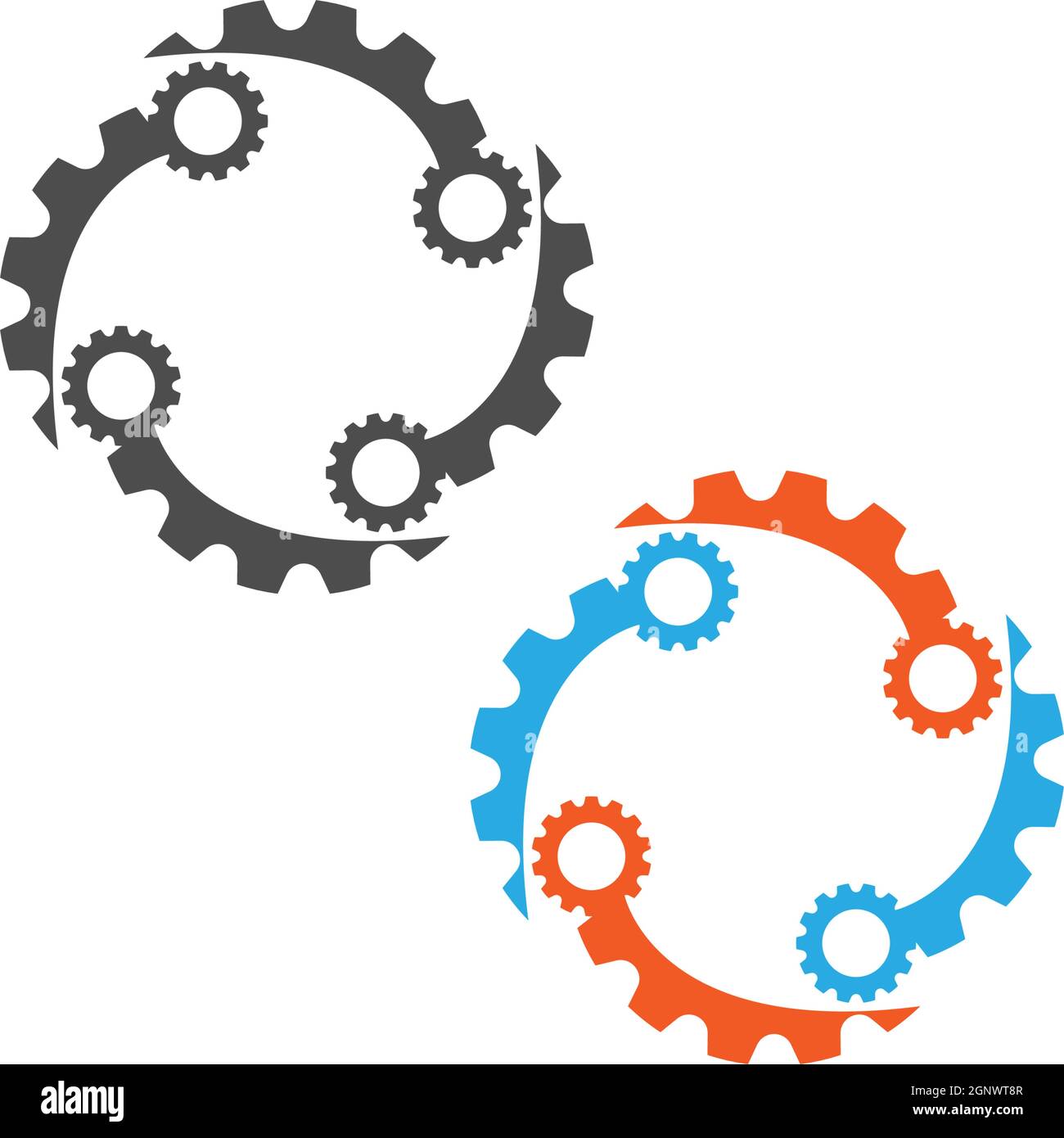 Gear Logo Template vector icon illustration Stock Vector Image & Art ...